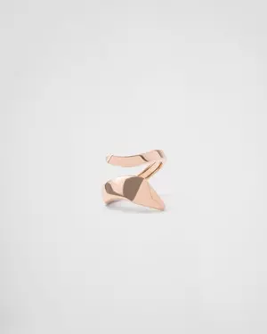 Prada Eternal Gold Snake Mini Ring - Rose Gold