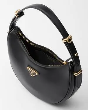 Prada Arqué Small Leather Shoulder Bag