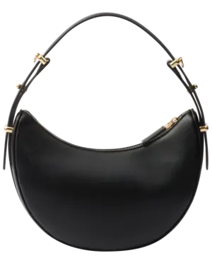 Prada Arqué Small Leather Shoulder Bag - Black