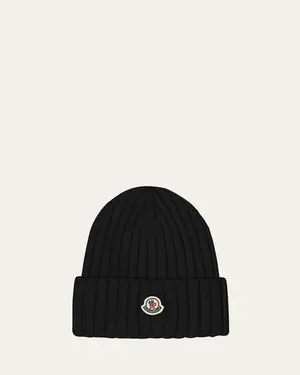 Moncler Ribbed Wool Beanie