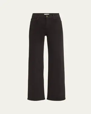 FRAME Le Slim Palazzo Jeans - Black