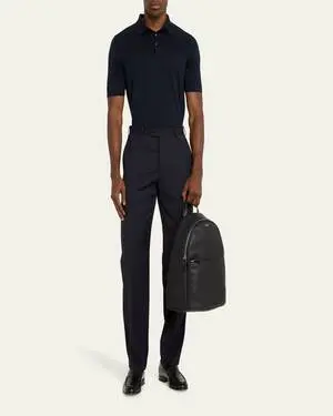 SERAPIAN Cachemire Leather Backpack