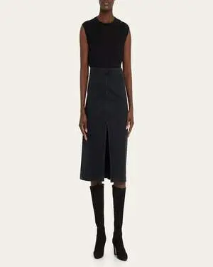 Manolo Blahnik Pitana Suede Knee Boots - Black