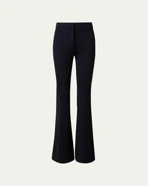 Akris Akris Faris Techno Neoprene Bootcut Pants - Black