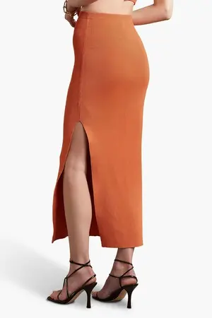 Altuzarra Irvette Ribbed Knit Maxi Skirt
