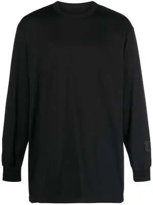 Y3 Gfx L/s Logo-embossed T-shirt