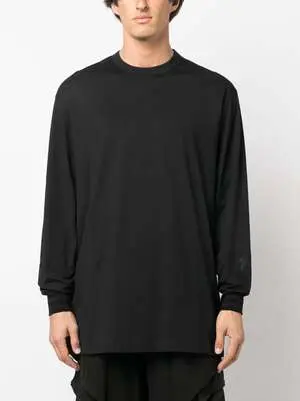 Y3 Gfx L/s Logo-embossed T-shirt