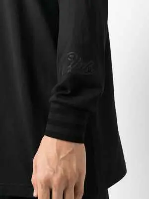 Y3 Gfx L/s Logo-embossed T-shirt