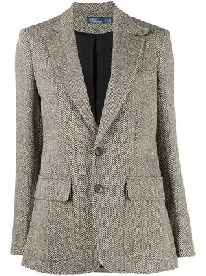Polo Ralph Lauren Tailored Herringbone Blazer - Neutrals