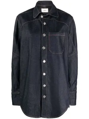Coperni Moto Oversized Denim Shirt