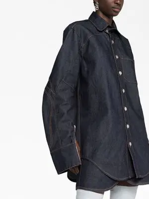 Coperni Moto Oversized Denim Shirt