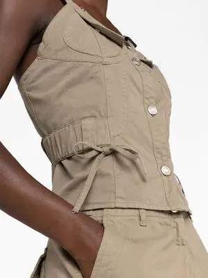 Coperni Buckle-embellished Corset Top
