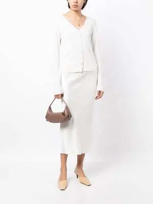 Vince Crochet-trim Linen-blend Cardigan