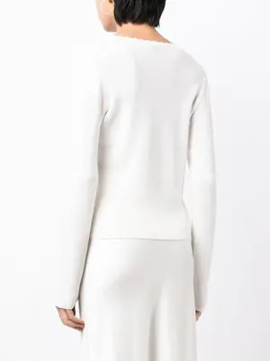 Vince Crochet-trim Linen-blend Cardigan