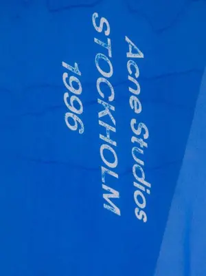 Acne Studios Logo-print Silk Scarf