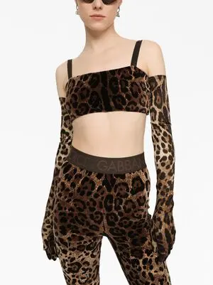 Dolce & Gabbana Leopard-print Jacquard Leggings