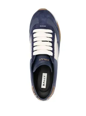 Bally Panelled Suede Sneakers