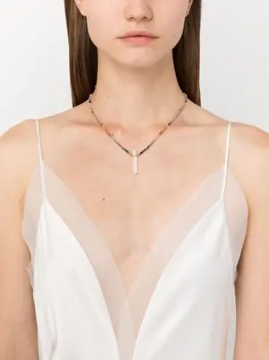 Jia Jia 14kt Yellow Arizona Sapphire And Crystal Necklace