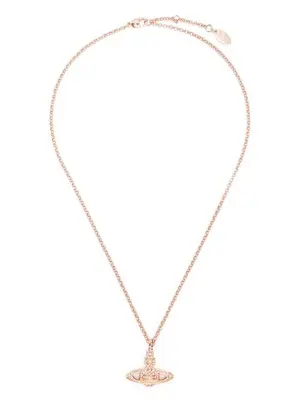 VIVIENNE WESTWOOD Crystal-embellished Orb Pendant Necklace - Pink