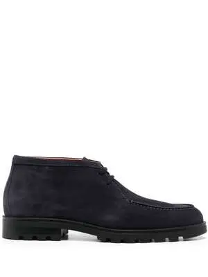 Santoni Rock Lace-up Boots - Blue