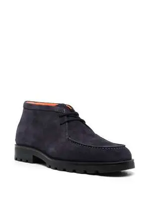 Santoni Rock Lace-up Boots - Blue