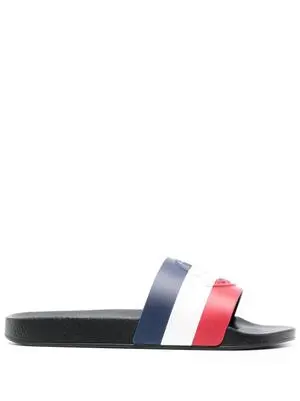 Moncler Striped Slides Slipper