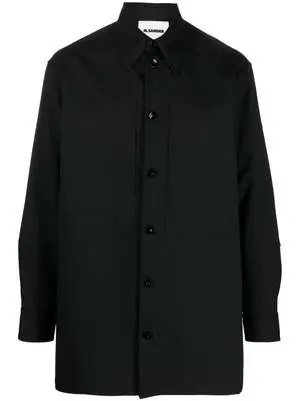 JIL SANDER Pointed-collar Button-up Shirt