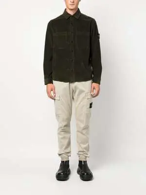 Stone Island Tapered-leg Cargo Trousers - Neutrals