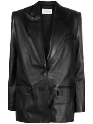 Magda Butrym Peak-lapels Sheepskin Blazer