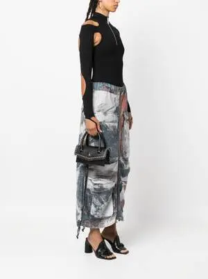 Patrizia Pepe Eyelet-embellished Shoulder Bag