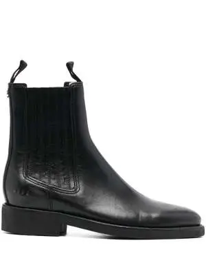 GOLDEN GOOSE Logo-charm Leather Boots