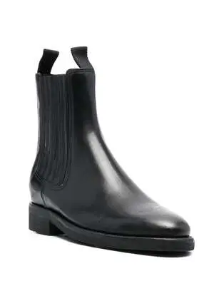 GOLDEN GOOSE Logo-charm Leather Boots