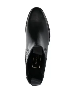 GOLDEN GOOSE Logo-charm Leather Boots