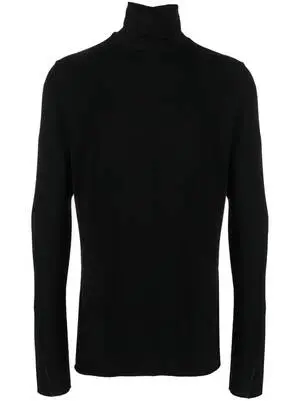 THOM KROM Contrast-stitching High-neck T-shirt