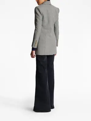 Balmain Single-breasted Wool Blazer - Grey