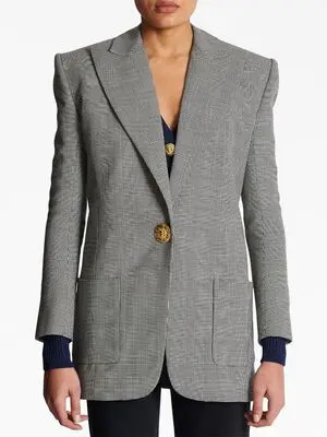 Balmain Single-breasted Wool Blazer - Grey