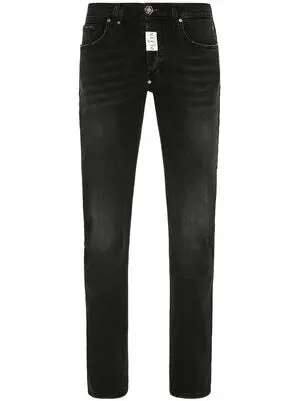 Philipp Plein Logo-plaque Slim-cut Jeans