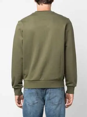 DIESEL® Logo-print Jersey Sweatshirt - Green