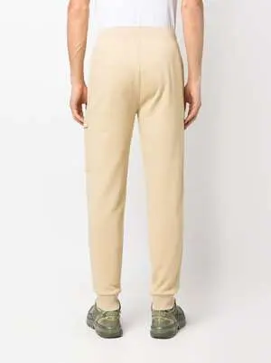 C.P. COMPANY Logo-plaque Cotton Track Pants - Neutrals
