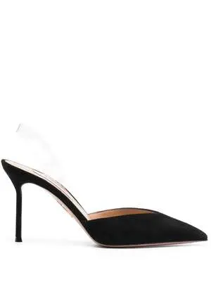 AQUAZZURA V Plexi 95mm Pumps