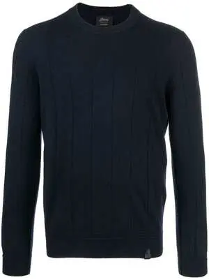 Brioni Vertical-pattern Cashmere Jumper
