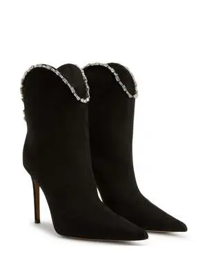 Alexandre Vauthier Crystal-embellished Detail 105mm Boots
