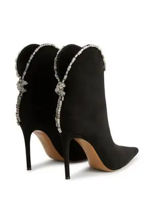 Alexandre Vauthier Crystal-embellished Detail 105mm Boots