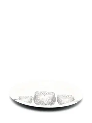FORNASETTI Civette Circular Iron Tray