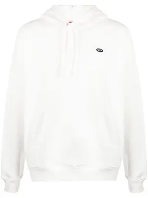 DIESEL® Cotton Hoodie - White