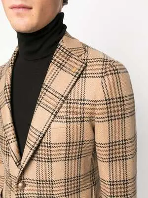 Tagliatore Plaid-pattern Single-breasted Blazer