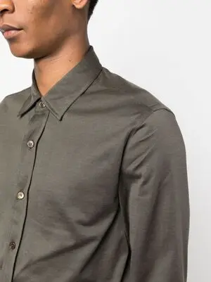 Brioni Long-sleeve Button-up Shirt - Green