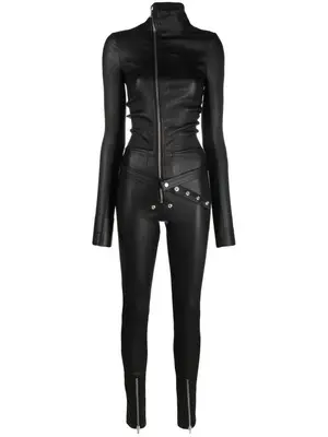 Rick Owens Luxor Gary Leather Jumpsuit