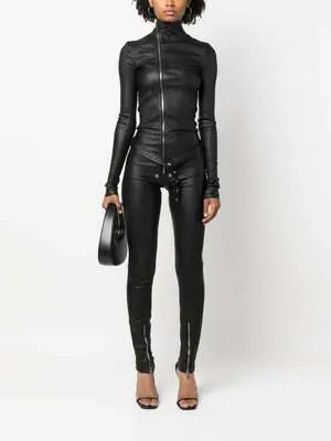 Rick Owens Luxor Gary Leather Jumpsuit