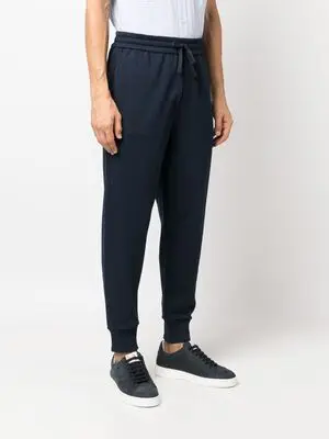 Etro Pegaso-embroidered Jersey Track Pants - Blue